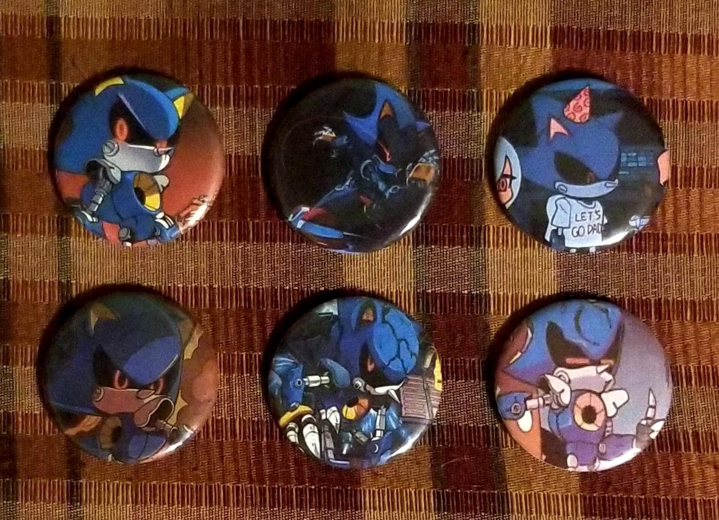 Metal Sonic Buttons | Sonic Pins - Etsy