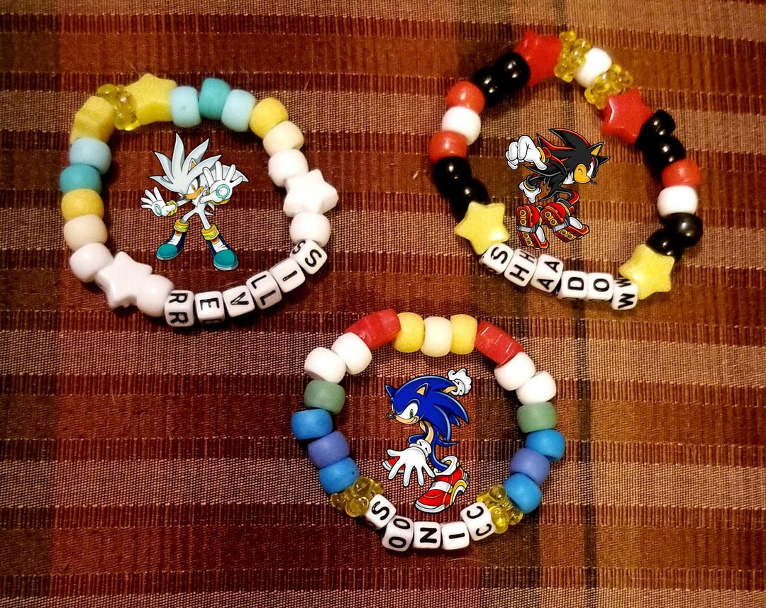 Team Triple S Braclet Set Sonic Braclet Set Sonic, Shadow, Silver ...