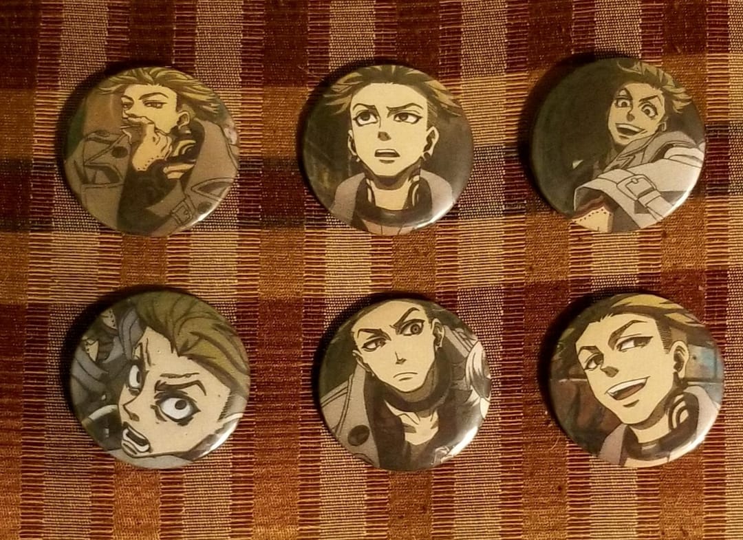 Enjin Buttons | Gachi Buttons | Anime & Manga Pins - Etsy