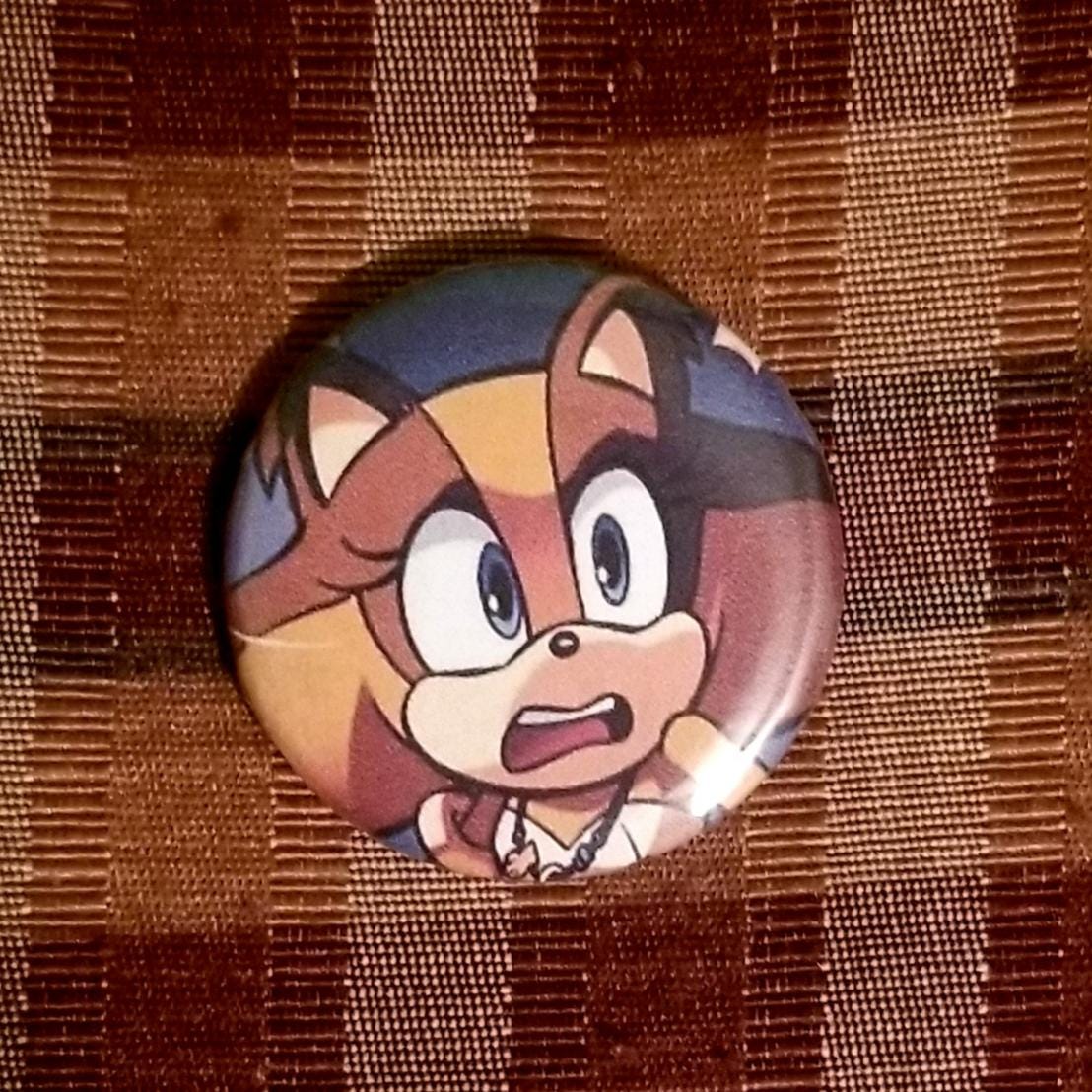 Sticks the Badger Buttons | Sonic Pins - Etsy