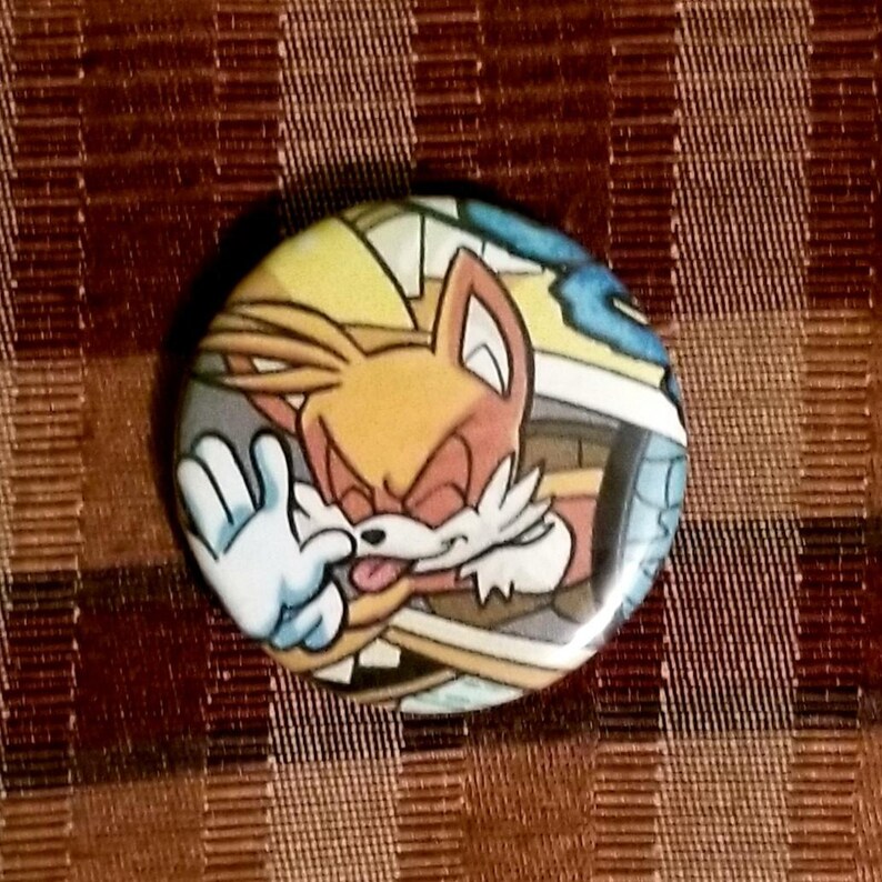 Tails the Fox Buttons | Sonic Pins - Etsy