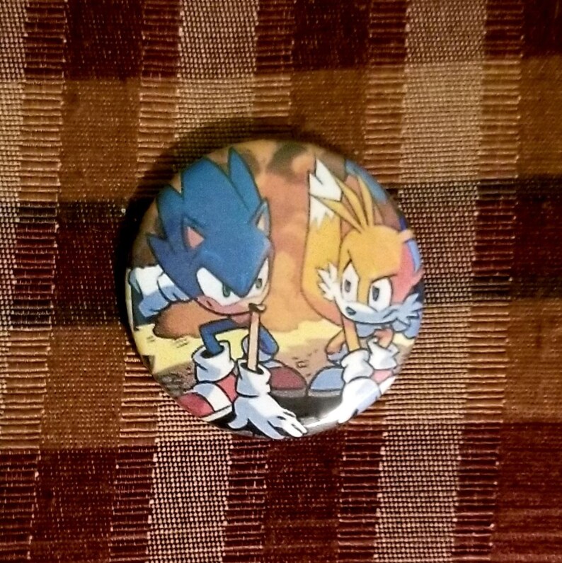 Tails & Sonic Buttons | Sonic Pins - Etsy