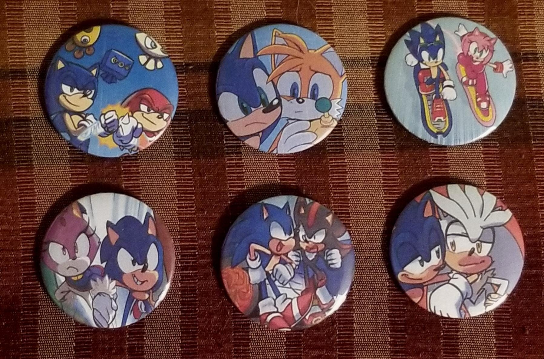 Sonic the Hedgehog Duo's Buttons | Sonic Pins - Etsy