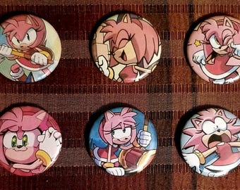 Amy Rose Perler Bead Sprite, Sonic the Hedgehog, Gaming Decor, Sonic ...