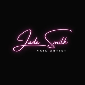 DIY Neon Pink Signature Logo Editable Small Business Canva - Etsy