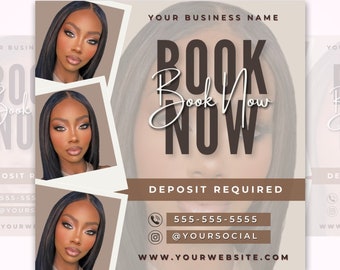 Editable Book Now Flyer DIY Appointments Available Template - Etsy