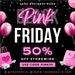 Pink Friday Sale Flyer DIY Black Friday Promo Book Now - Etsy