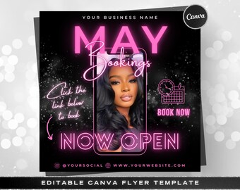 Editable Book Now Flyer, DIY Appointments Available Template, Premade ...