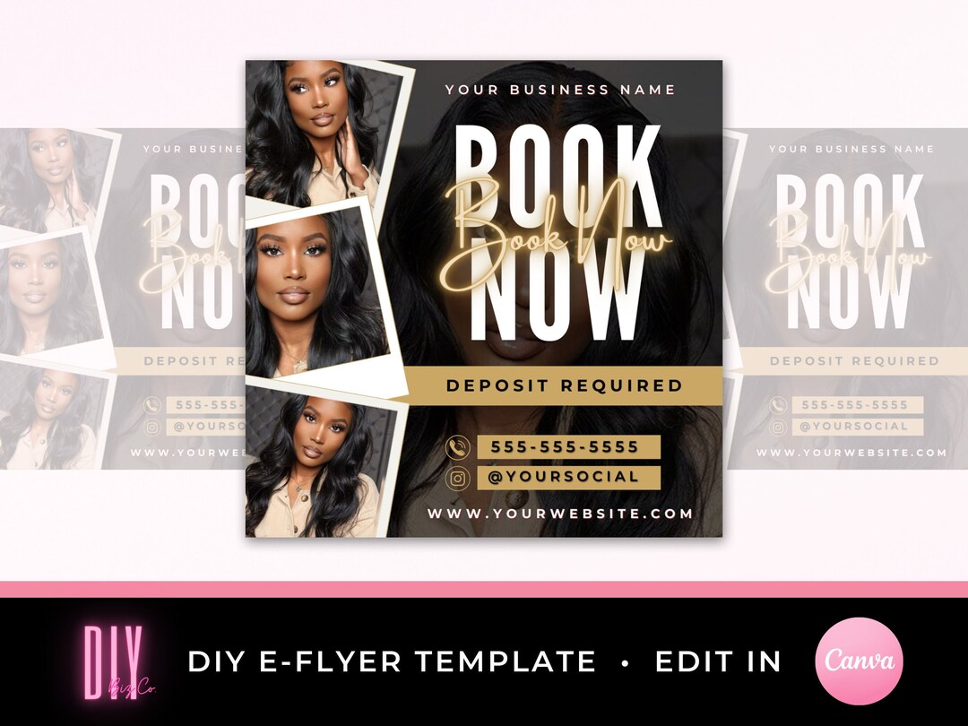 Editable Book Now Flyer DIY Appointments Available Template - Etsy
