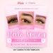 Spring Lash Special Flyer, DIY Editable Canva Template, Hello Spring ...