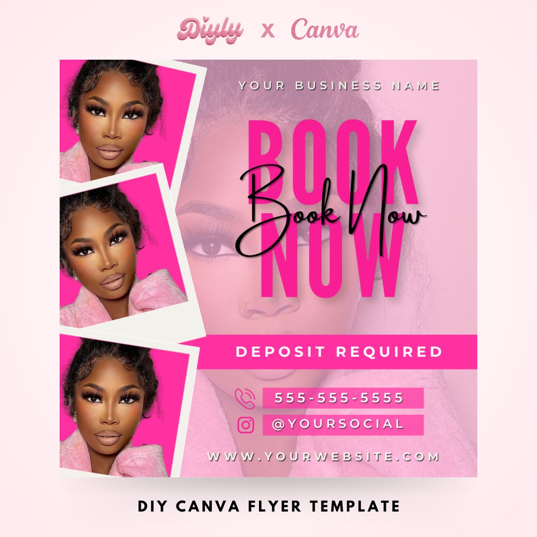 Editable Book Now Flyer, DIY Appointments Available Template, Premade ...