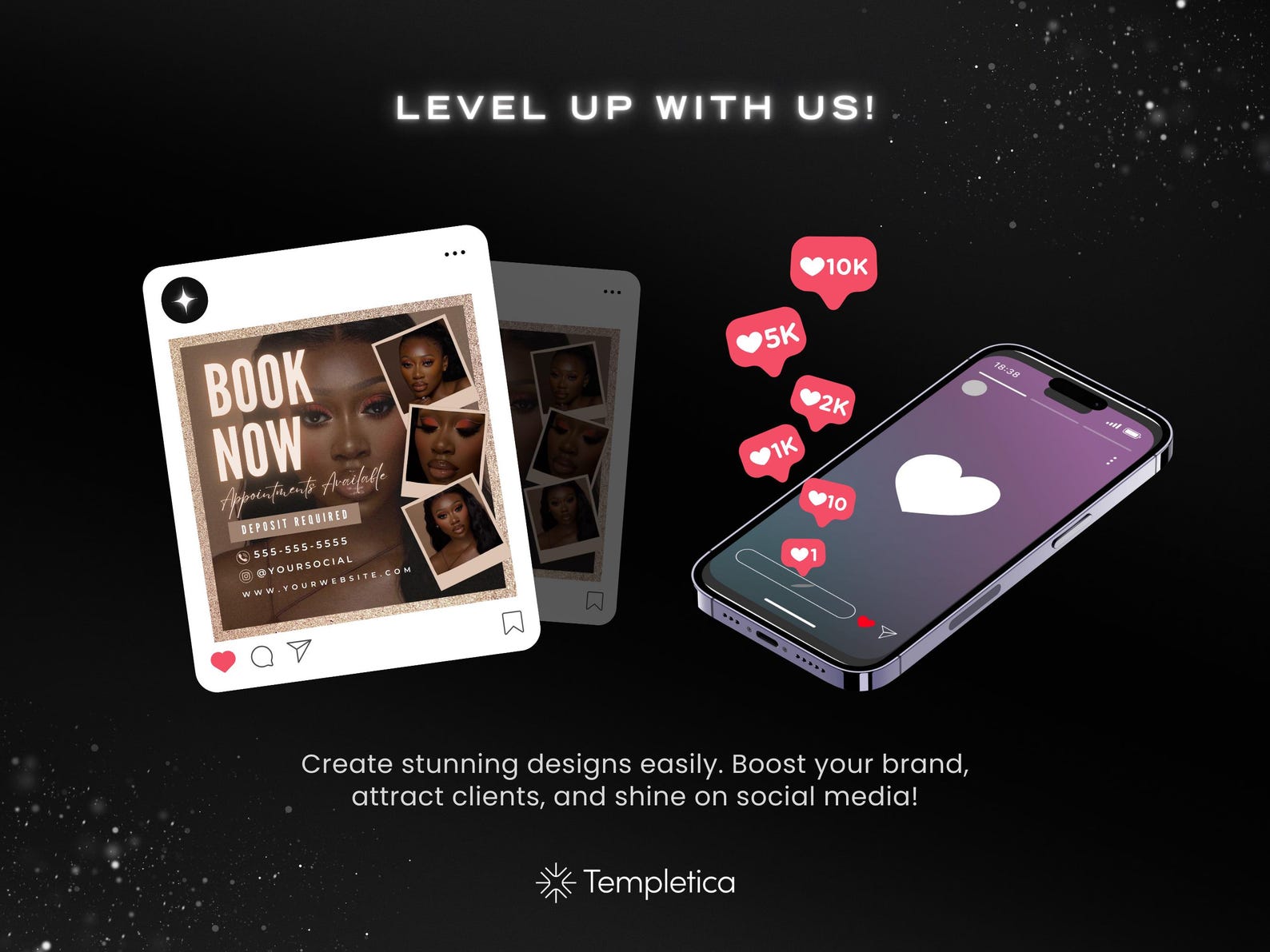 Editable Book Now Flyer, DIY Gold Appointments Available Template ...