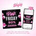 Pink Friday Sale Flyer DIY Black Friday Promo Book Now - Etsy