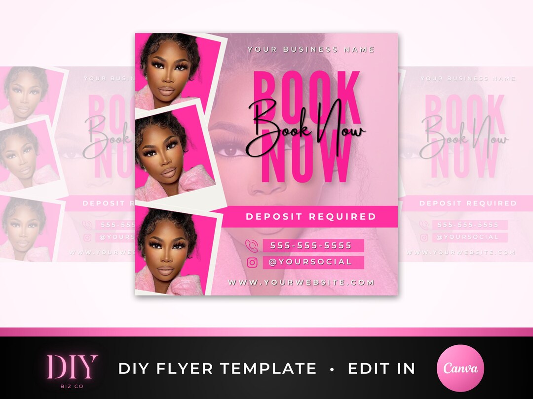 Editable Book Now Flyer DIY Appointments Available Template - Etsy