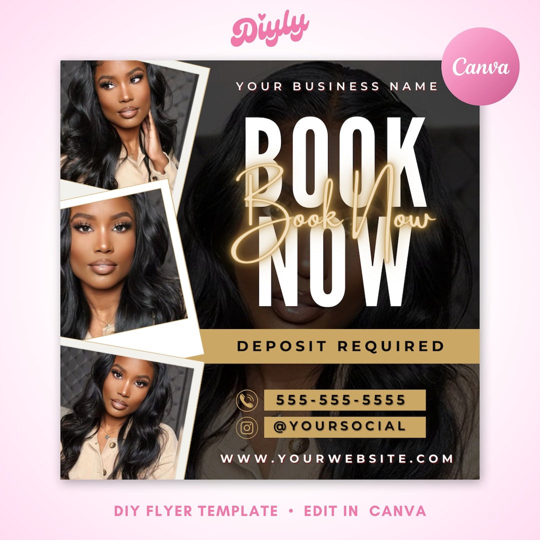Editable Book Now Flyer DIY Appointments Available Template - Etsy