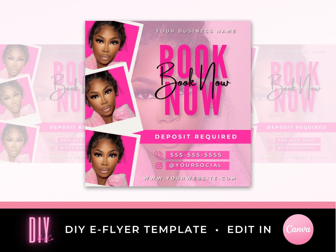 Editable Book Now Flyer DIY Appointments Available Template - Etsy