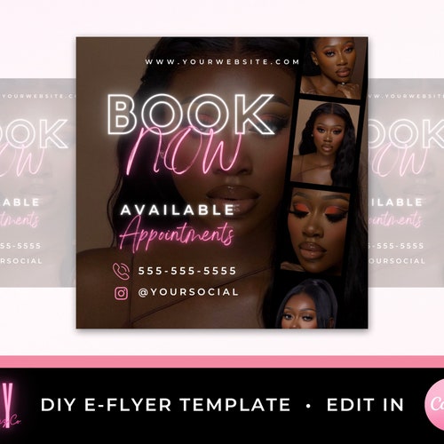 Editable Book Now Flyer DIY Appointments Available Template - Etsy Canada