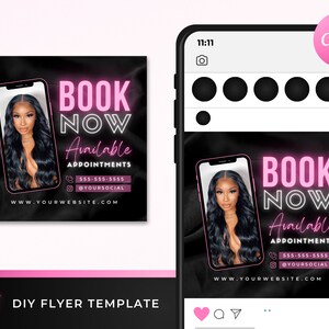 Editable Book Now Flyer DIY Appointments Available Template - Etsy