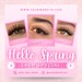 Spring Lash Special Flyer, DIY Editable Canva Template, Hello Spring ...