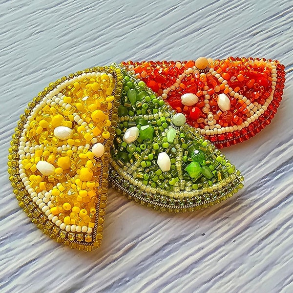 Beaded Broach - Etsy