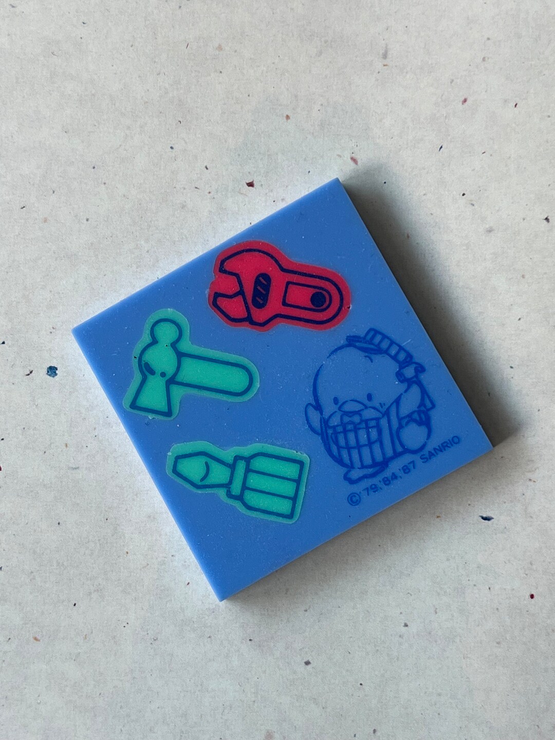 Sanrio Vintage Tuxedo Sam Puzzle Eraser - Etsy