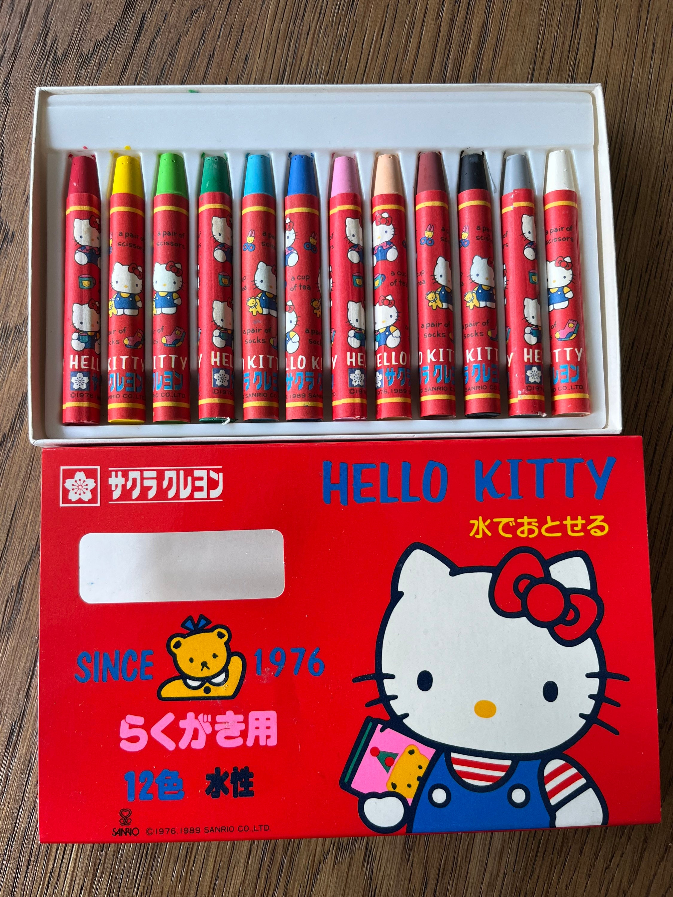 Hello Kitty Vintage Oil Pastels/ Crayons - Etsy