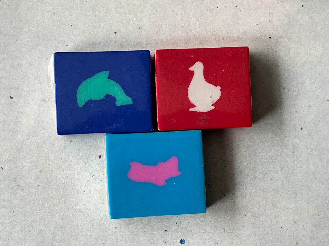 Vintage Eraser Set, Puzzle Eraser, 80s, Midori Japan - Etsy