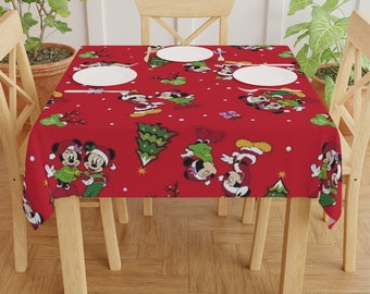 Mickey Christmas Tablecloth - Etsy