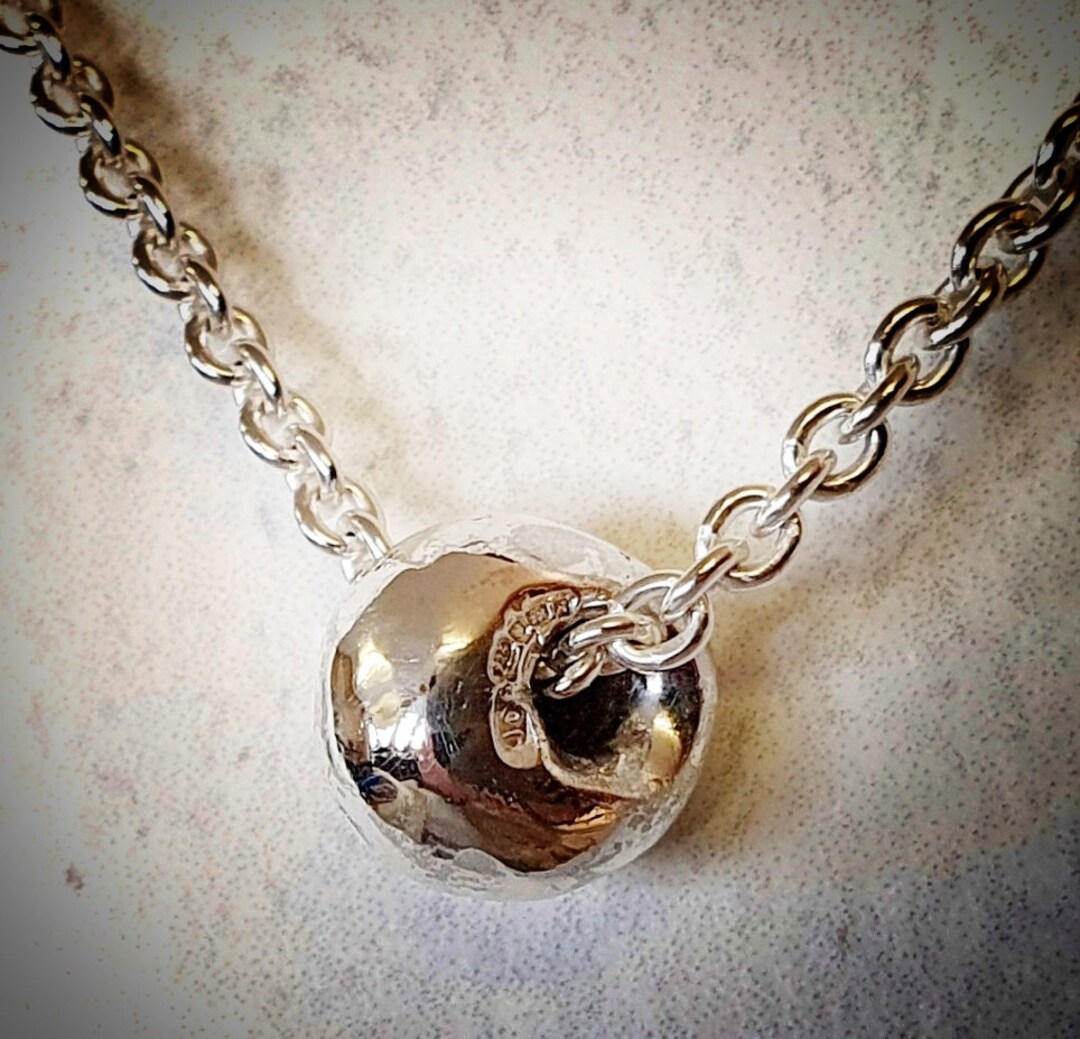 Magical Silver Hag Stone and Chain - Etsy