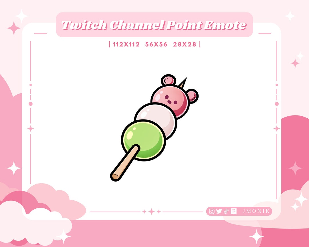 Dango Channel Point Emote // Cute Food Emotes // Channel Point Icons ...