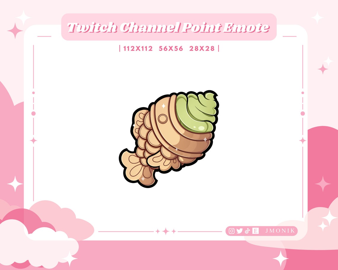 Twitch Taiyaki Channel Point Emote // Japanese Food Emotes // Food ...