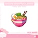 Cute Ramen Twitch Channel Point Emote // Japanese Food Twitch Icon ...