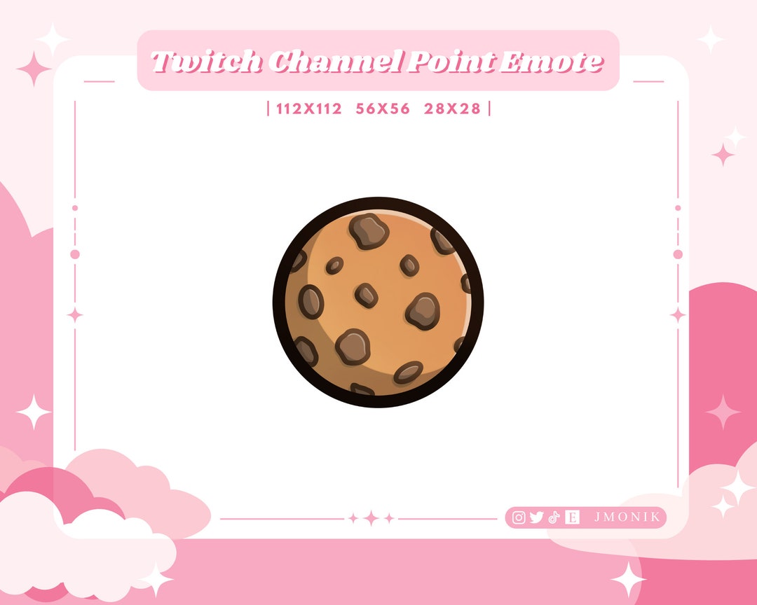 Cookie Twitch Channel Point Emote // Icon for Twitch and Discord - Etsy
