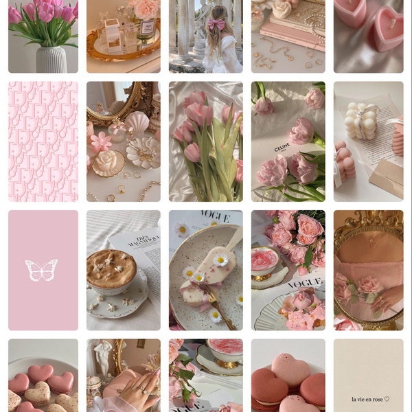 Pink Wall Collage - Etsy UK