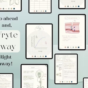 Digital Hyperlinked Laboratory Notebook Science Biology Chemistry Note ...