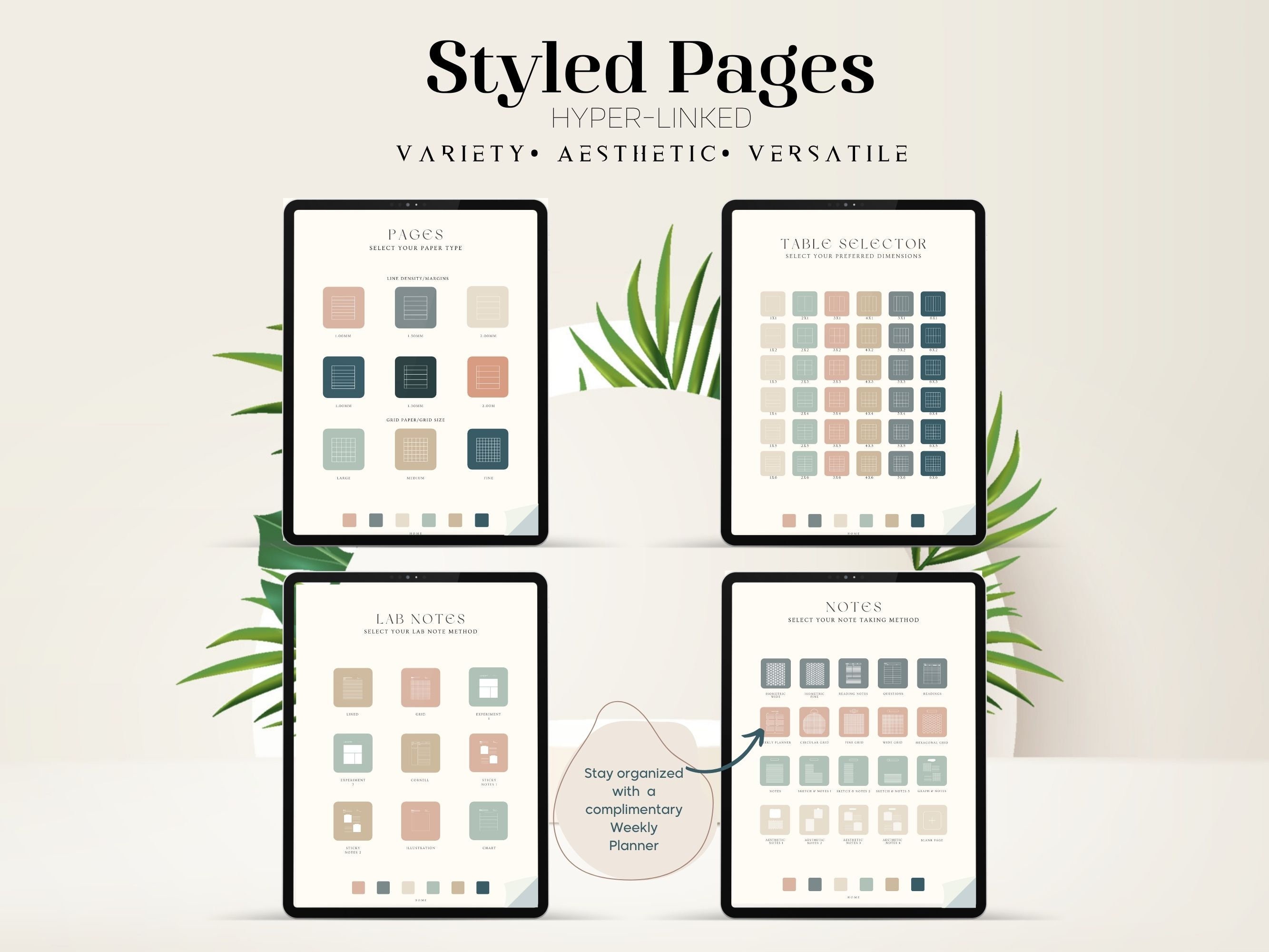 Digital Hyperlinked Laboratory Notebook Science Biology Chemistry Note ...