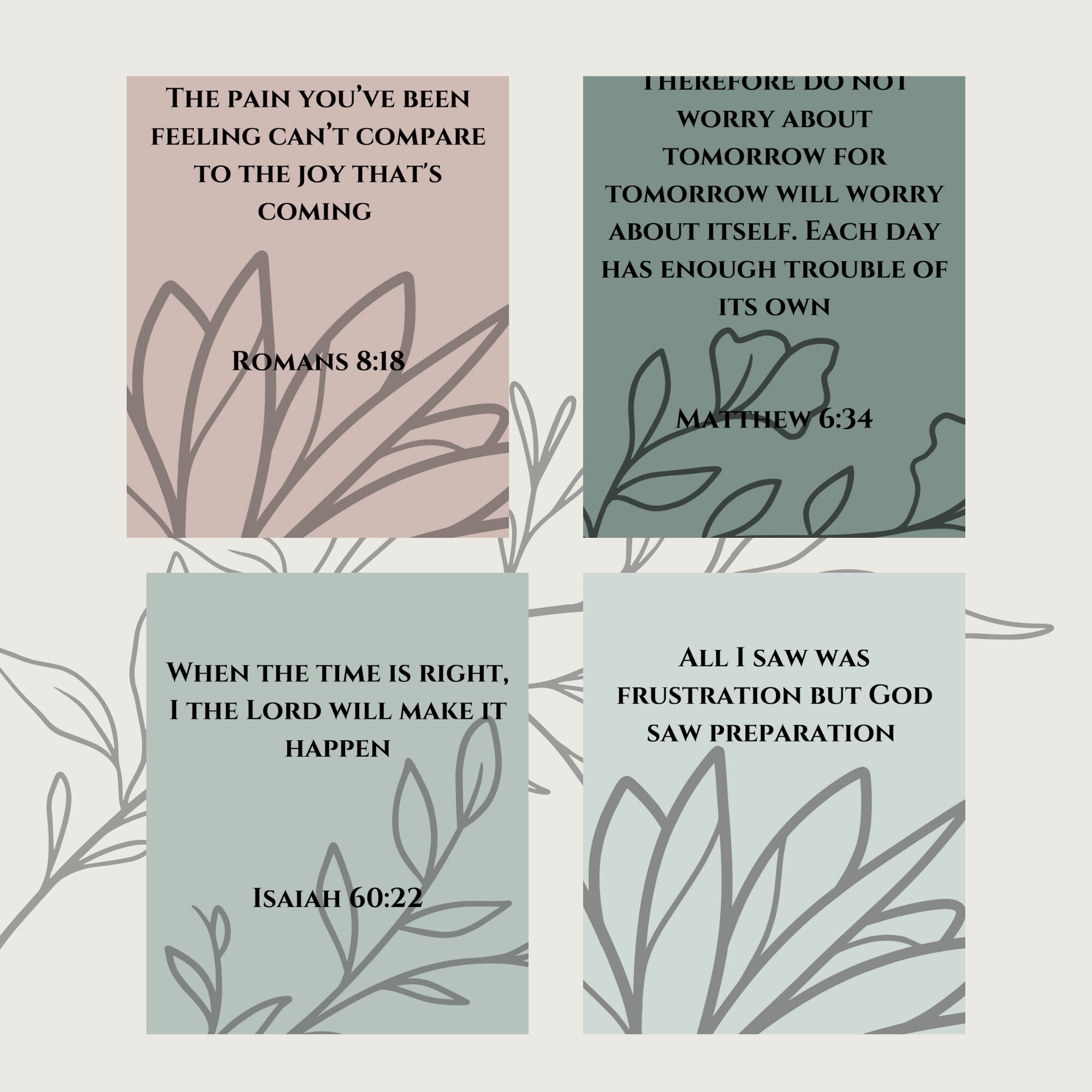 Christian Scripture Cards, Promises of God, Affirmations, Bible Verses ...