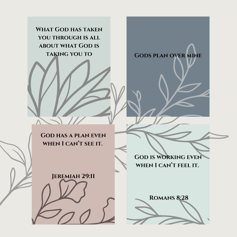 Christian Scripture Cards, Promises of God, Affirmations, Bible Verses ...