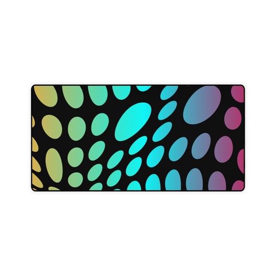 Rainbow Bubble Desk Mat - Etsy