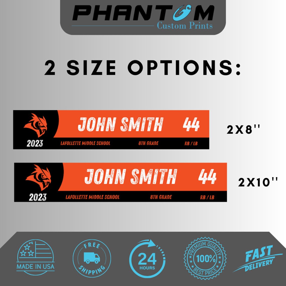 Personalized Team Locker Nameplate - Custom Nameplate - Team Logo, Name ...