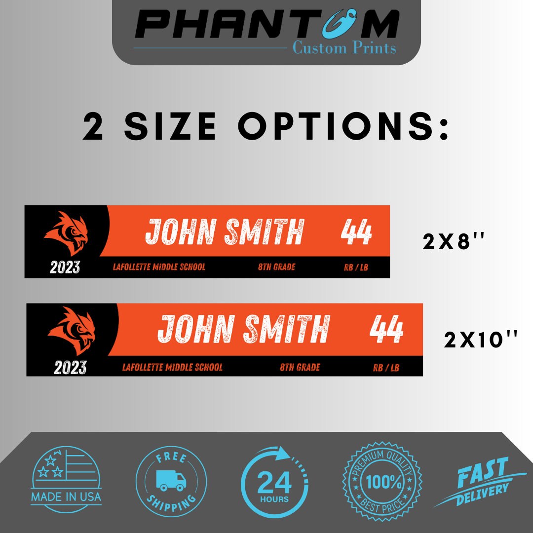 Personalized Team Locker Nameplate - Custom Nameplate - Team Logo, Name ...