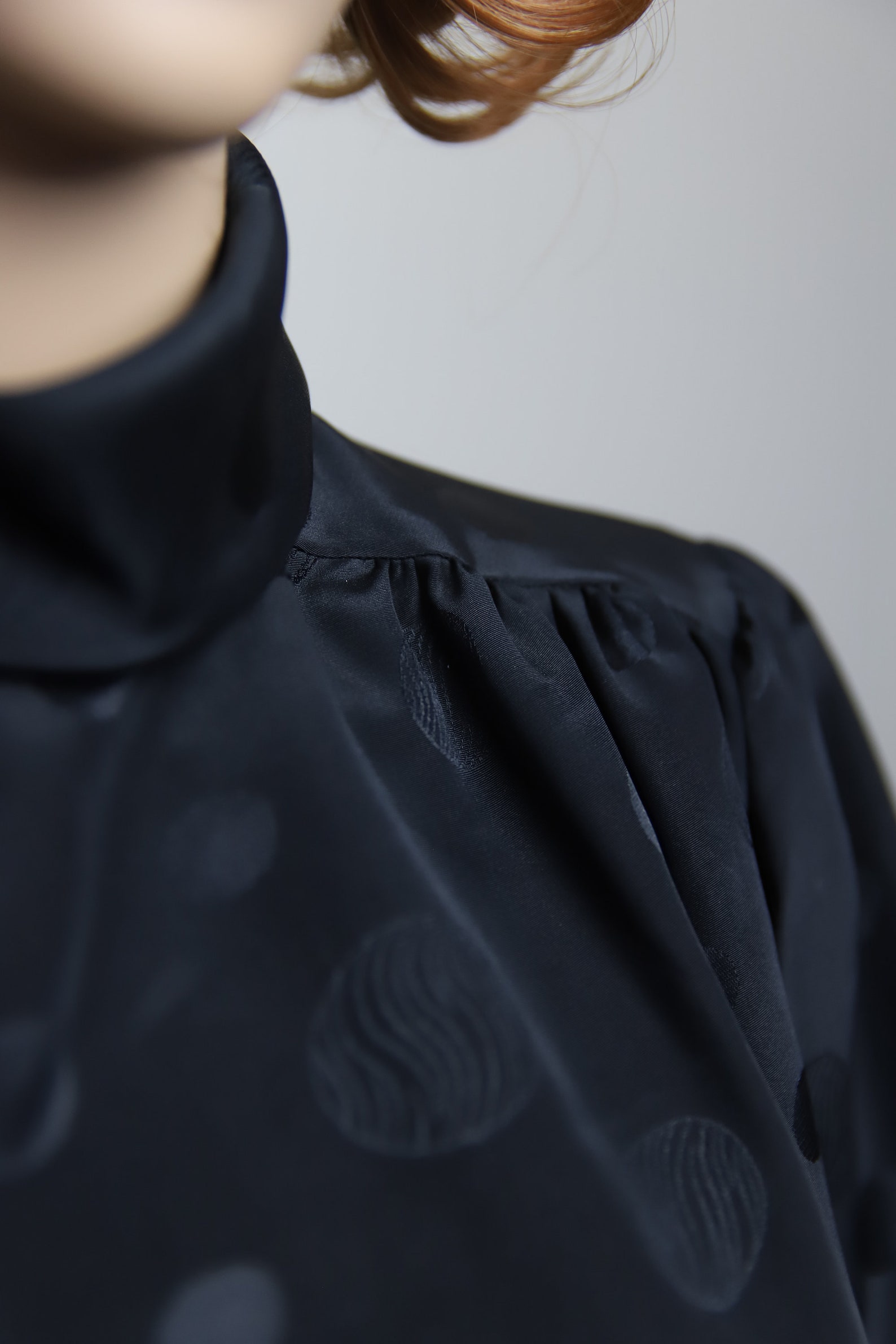 1970's Vintage Laura Mae Black Blouse - Etsy