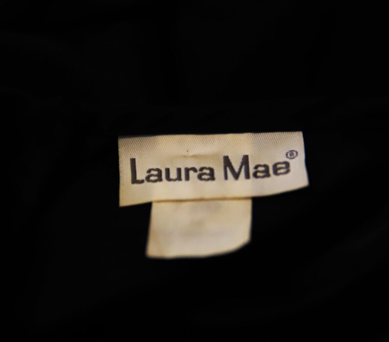1970's Vintage Laura Mae Black Blouse - Etsy