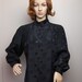 1970's Vintage Laura Mae Black Blouse - Etsy