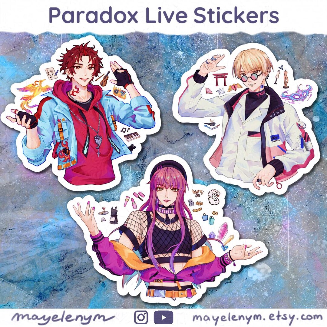 Paradox Live Stickers All Characters - Etsy