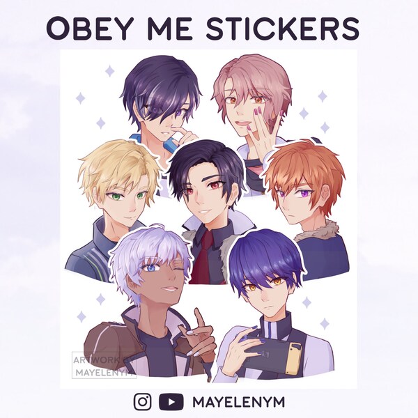 Obey Me Stickers - Etsy
