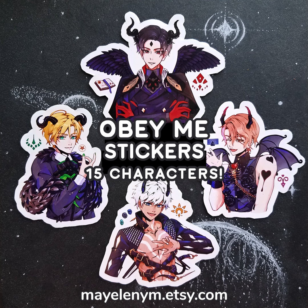 Obey Me Stickers All Characters - Etsy