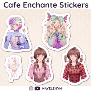 Cafe Enchante Stickers All Characters - Etsy