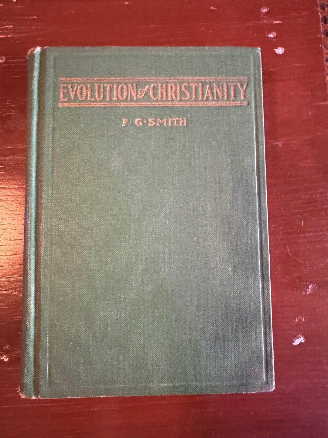 Antique Book “evolution of Christianity” by F. G. Smith - Etsy