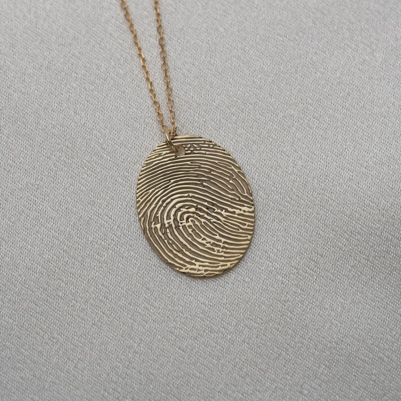 Gold Fingerprint Jewelry - Etsy